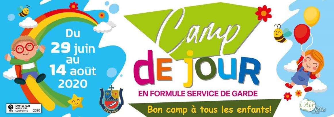 CAMP DE JOUR 2020 - Ville de Sainte-Adèle
